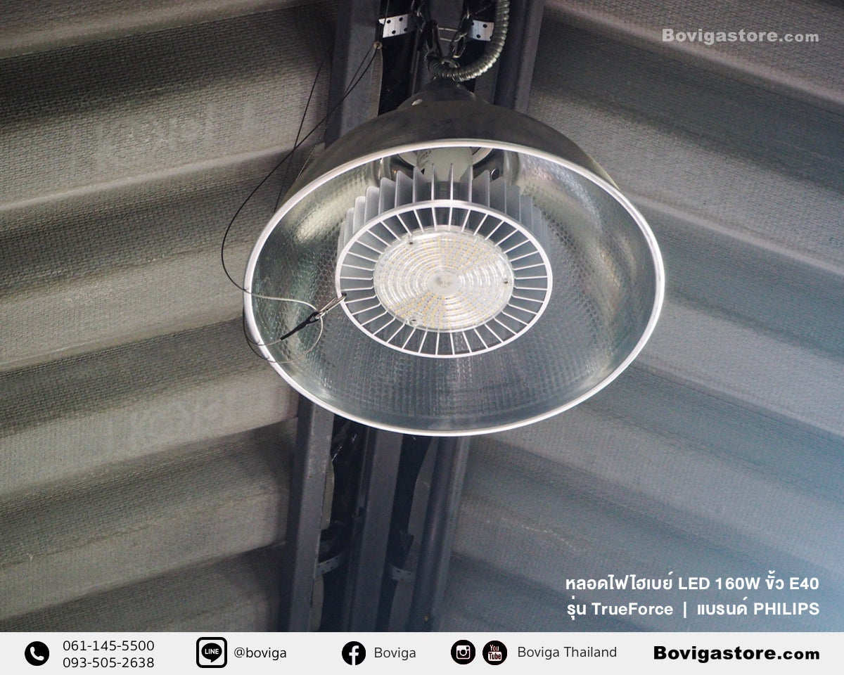 เปลี่ยนหลอดไฟคลังสินค้าและโรงงาน ด้วยหลอดไฟไฮเบย์ LED ขั้ว E40 160W ...